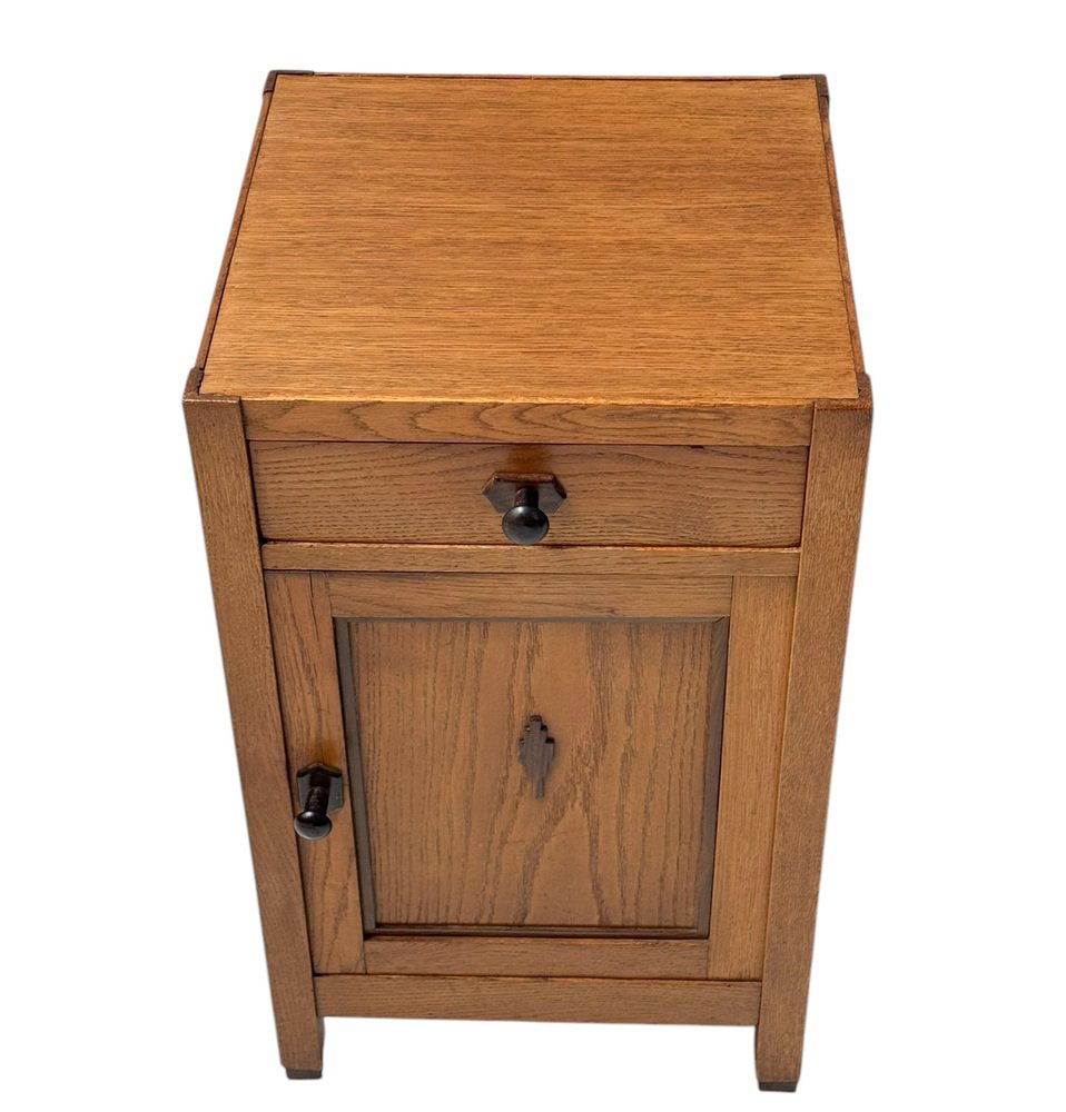 Art Deco Amsterdamse School Bedside Table, 1920s for sale at Pamono