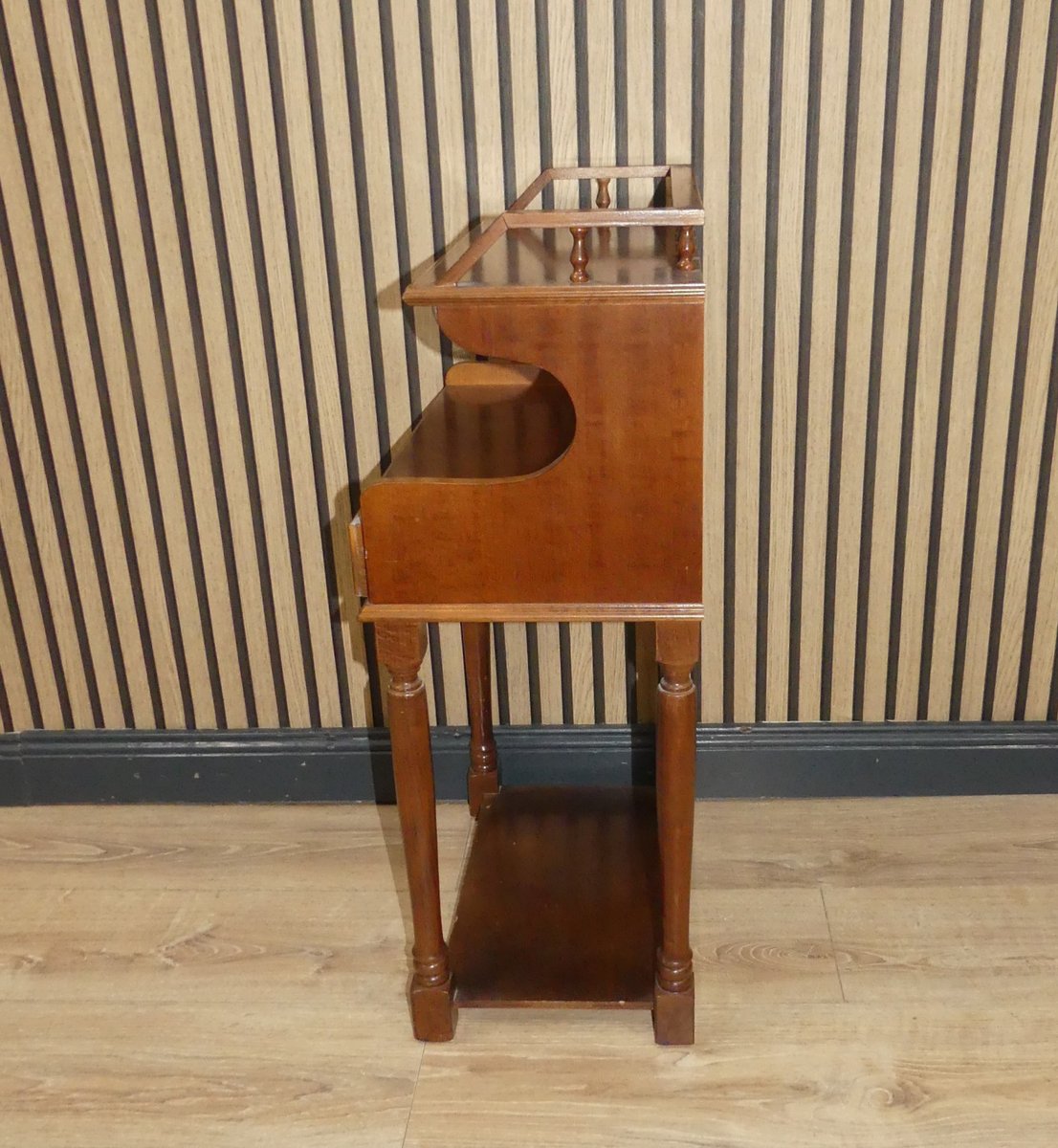 Hallway Telephone Side Table in Wood, 1970s for sale at Pamono