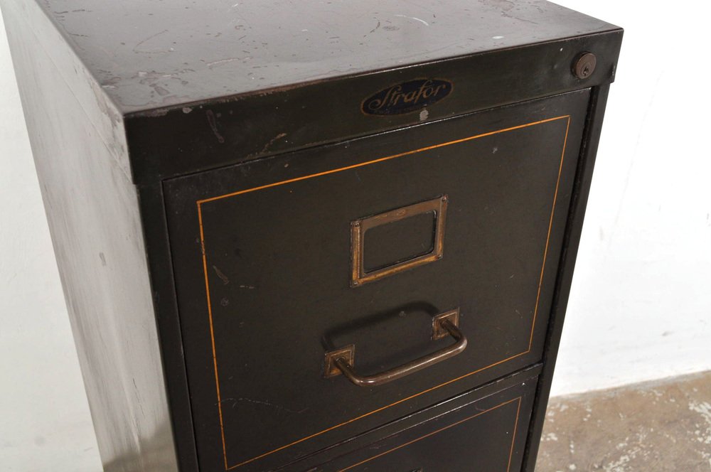 Industrial Filing Cabinet from Strafor, 1930s for sale at Pamono