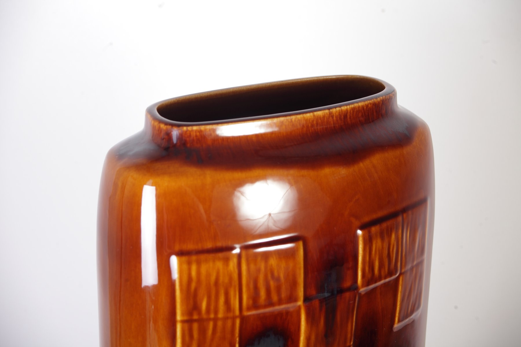 Große Keramik Bodenvase von Ditmar Urbach, Ehemalige Tschechoslowakei ...