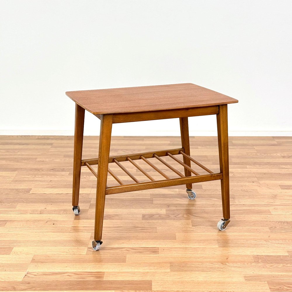 Vintage Danish Side Table in Teak, 1950s for sale at Pamono