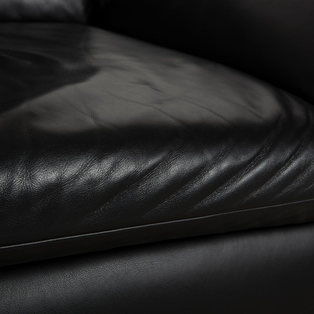 Rossini 2-Seater Sofa in Black Leather from Koinor for sale at Pamono