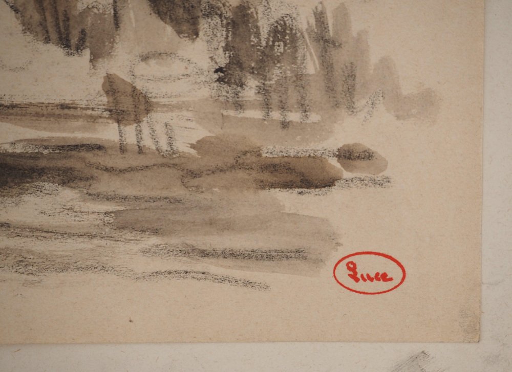 Maximilien Luce, View of the Undergrowth, Original Drawing for sale at ...