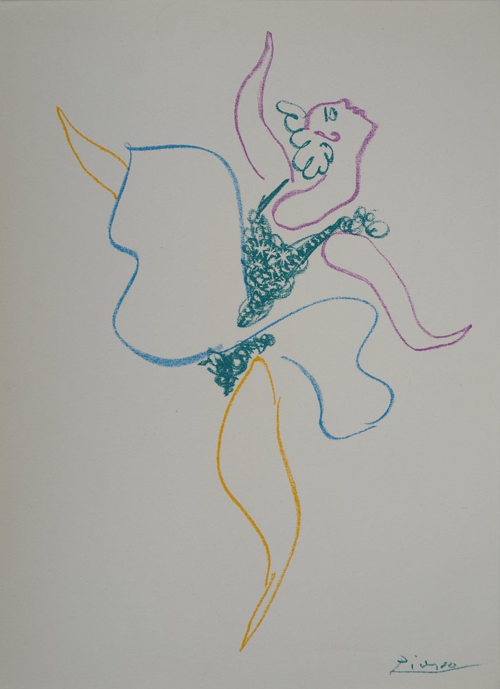 Pablo PICASSO, The Ballet, Dancer, Lithograph for sale at Pamono