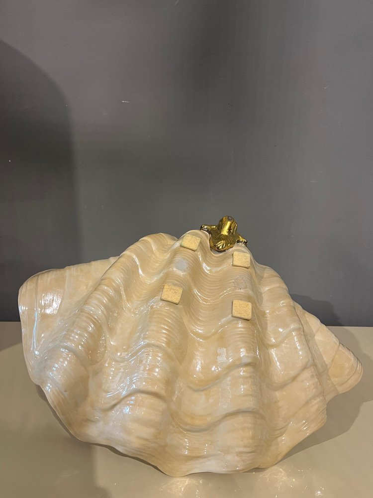 Gabriella Binazzi, Large Italian Swan Shell, 1970s, Ceramic for sale at ...