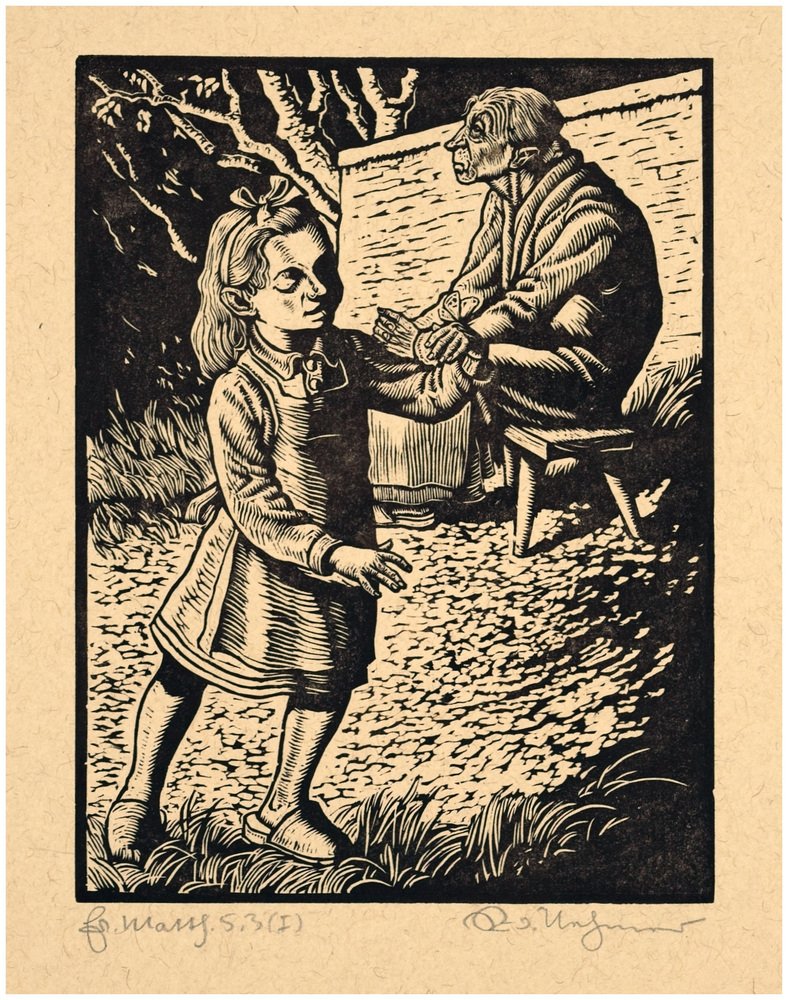 Rudolf Nehmer, Blessed Are the Spiritually Poor, 1948, Woodcut for sale ...