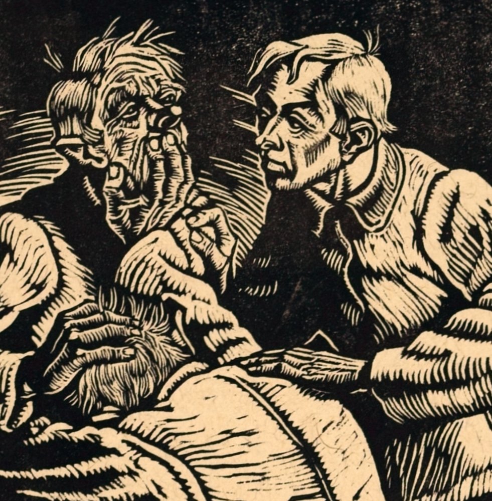 Rudolf Nehmer, Blessed Are the Peacemakers, 1948, Woodcut for sale at ...