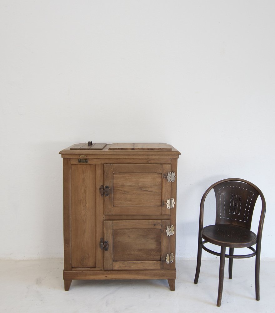 Antique French Ice Box, 1890s for sale at Pamono