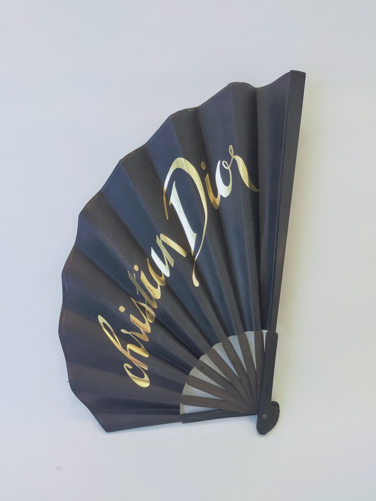 Black and Gold Fan by Christian Dior for Christian Dior, 2007 for sale ...