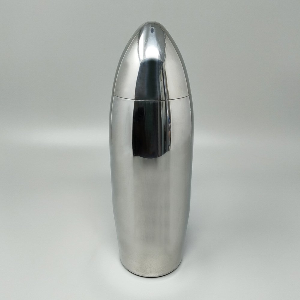 Cocktail Shaker Bullet in Stainless Steel, Italy, 1960s for sale at Pamono