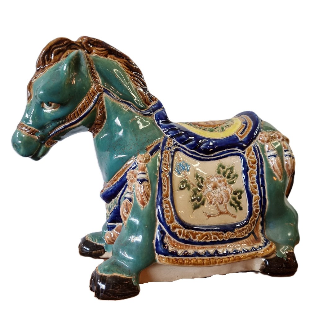 Chinese Ceramic Horse, 1950s for sale at Pamono