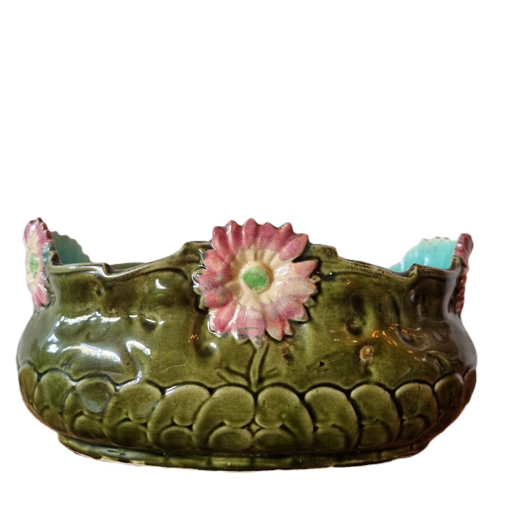 French Barbotine Flower Pot, 1890s for sale at Pamono