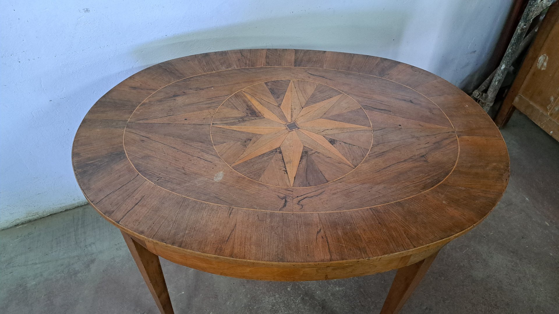 Antique Inlaid Table, 1890s for sale at Pamono
