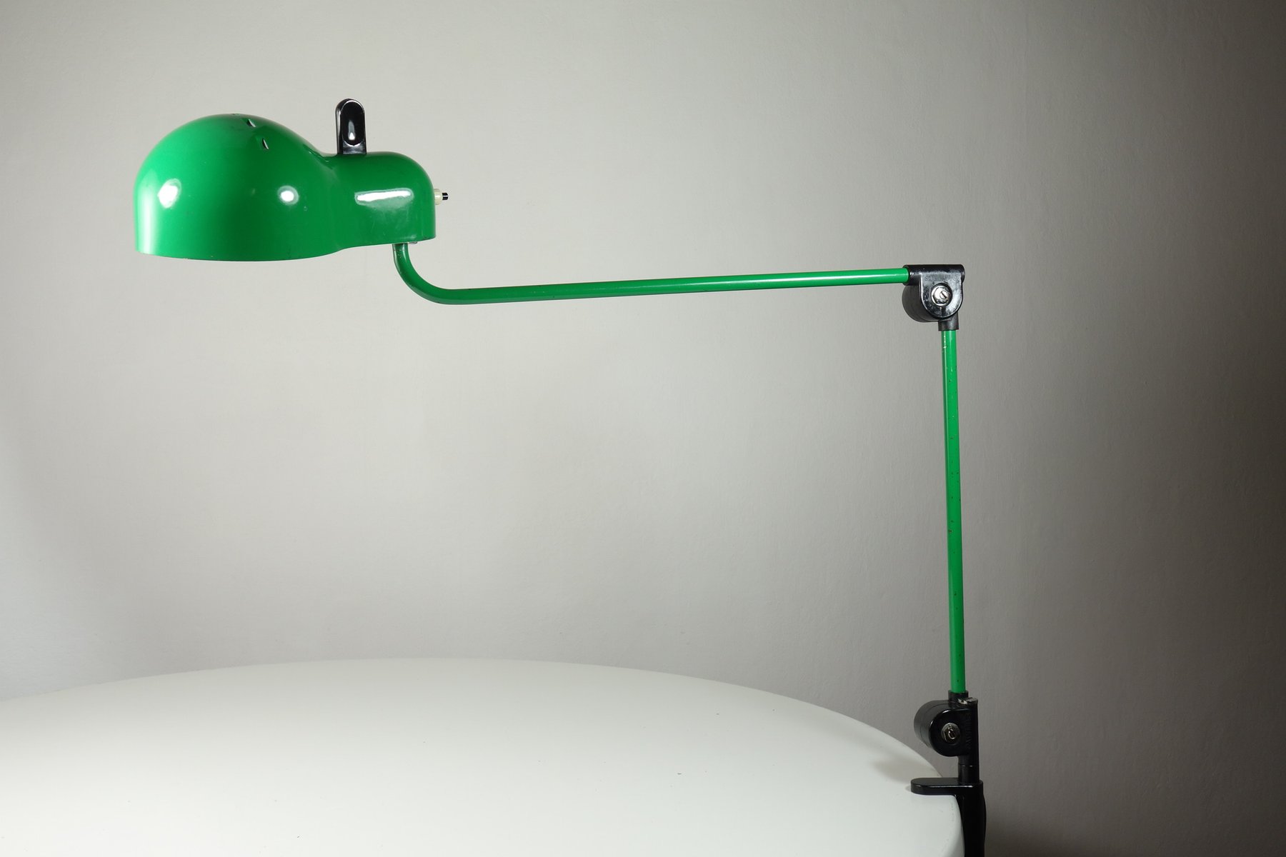 Vintage Green Desk Lamp by Joe Colombo, 1970s for sale at Pamono