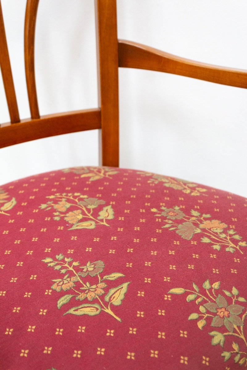 Selva Padded Chair with Armrests in Beech for sale at Pamono