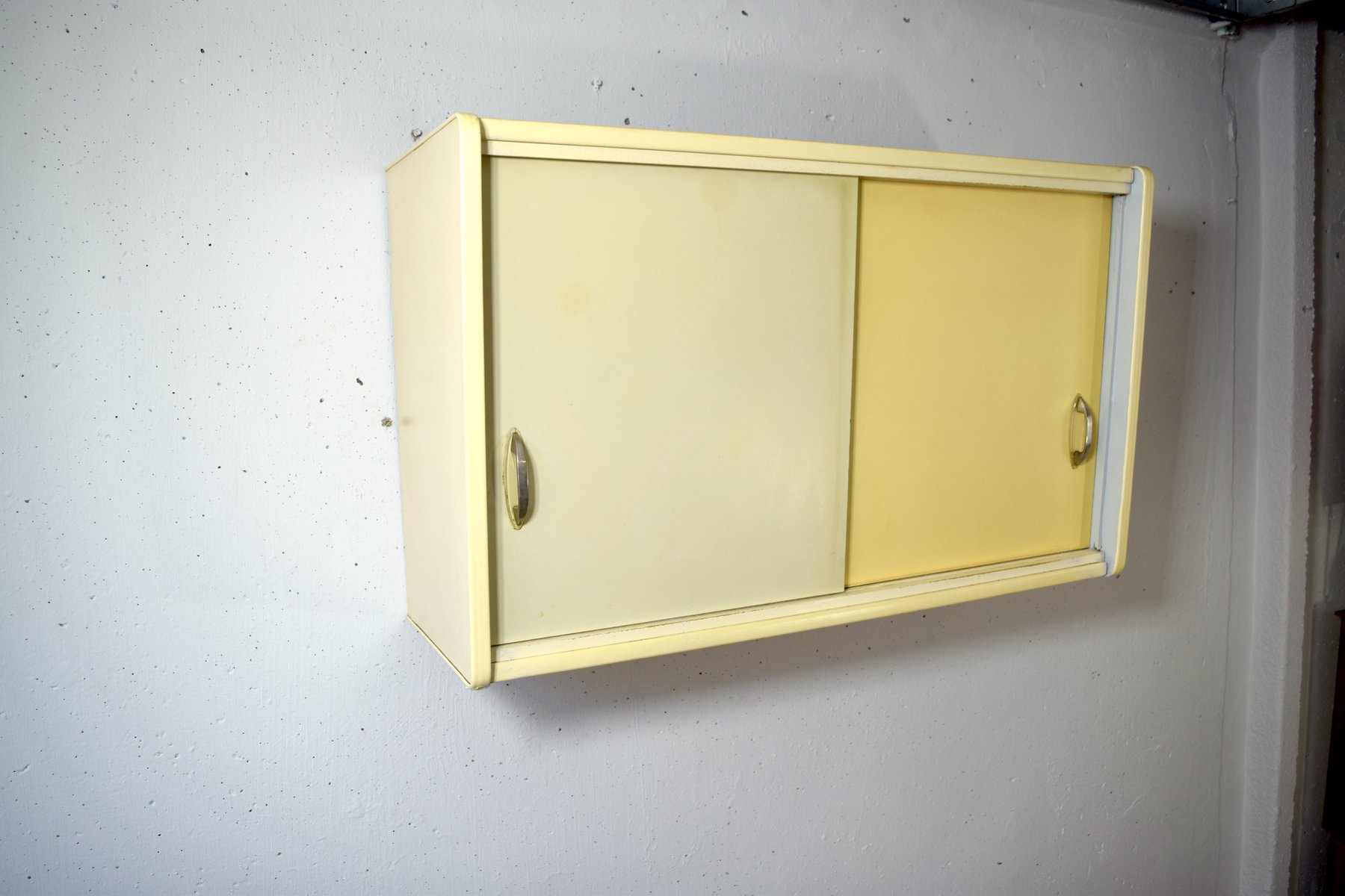 Vintage Wall Cabinet with Sliding Doors, 1950s for sale at Pamono