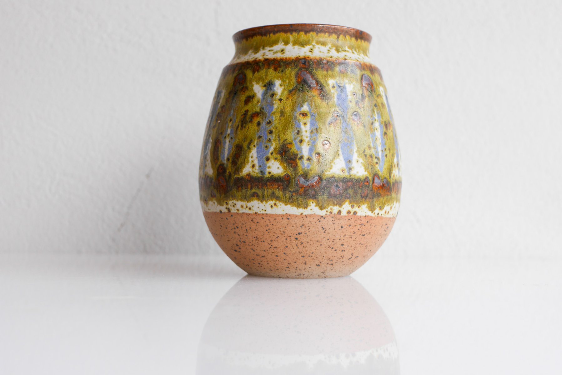 Mid-Century Modern Art Danish Pottery Vase by Michael Andersen, 1960s ...
