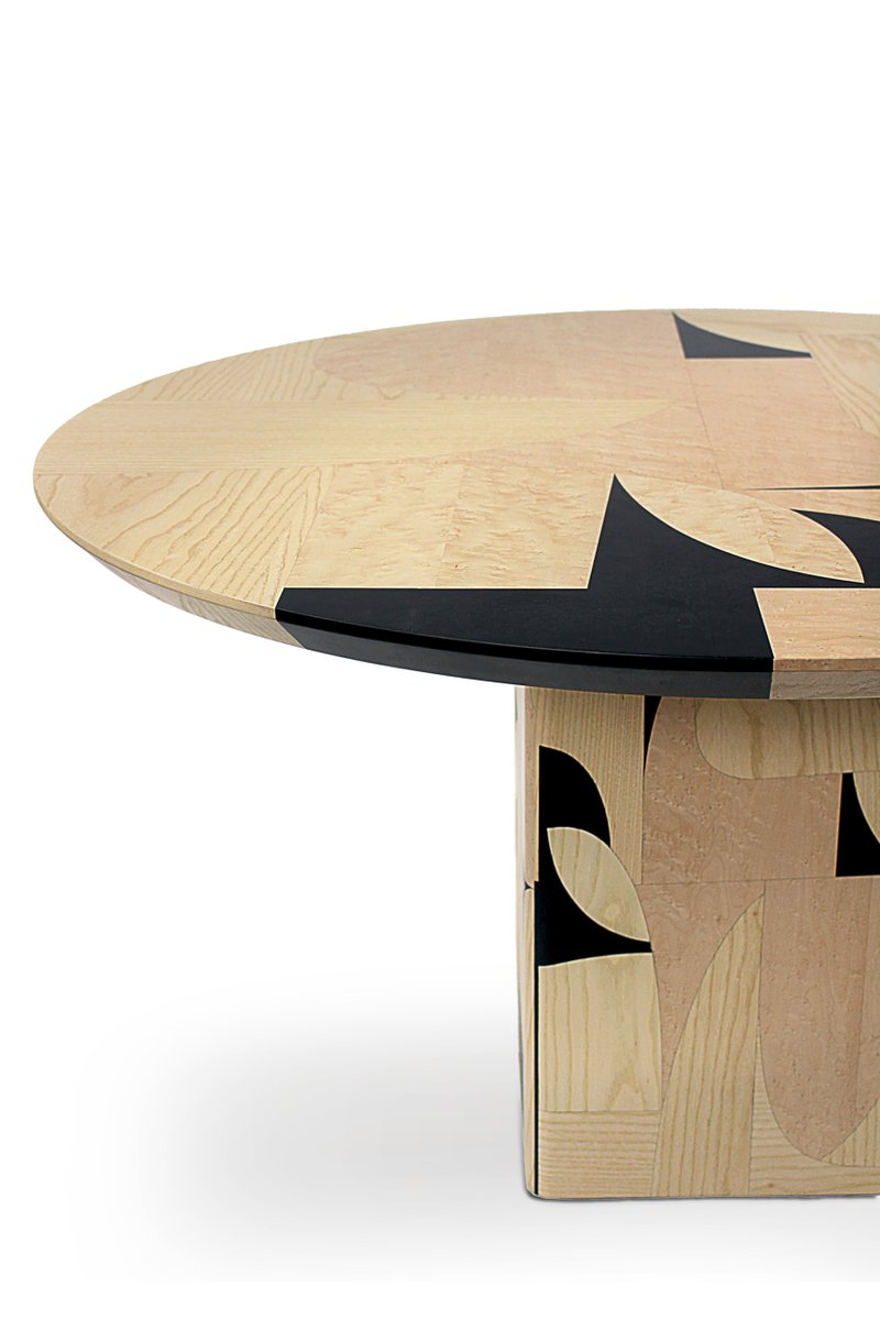 Harlequin Round Collector Table by Alter Ego for sale at Pamono