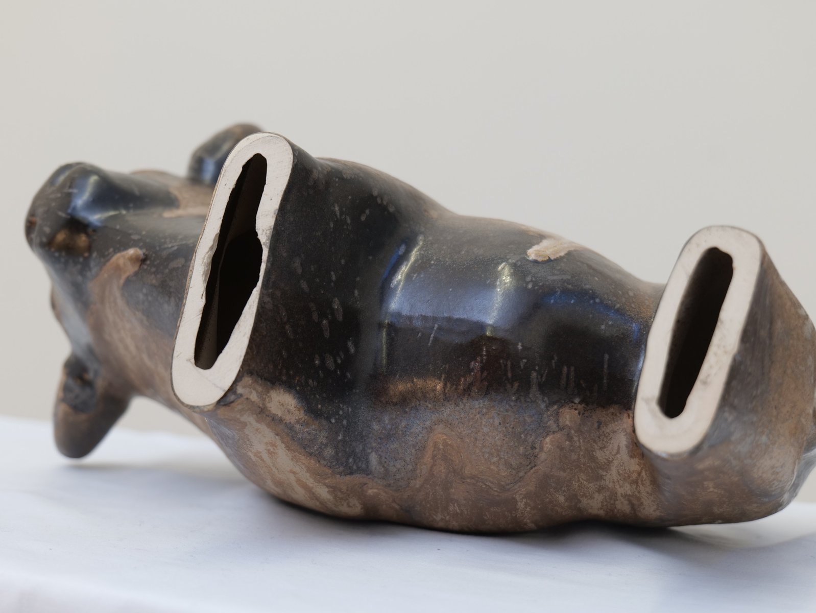 Large Vintage Ceramic Bison/Bull by Kurt Tschörner for Ruscha, 1970s ...
