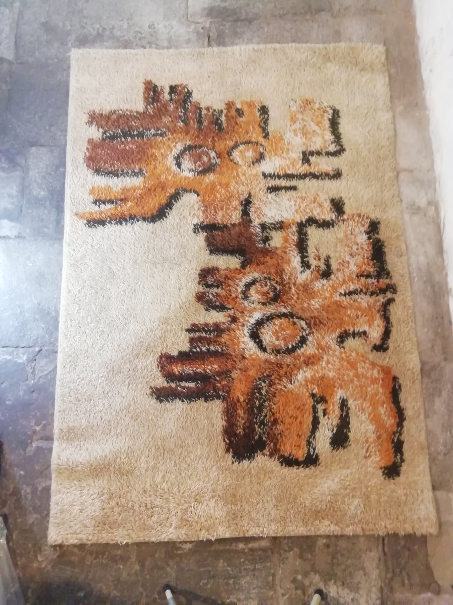 Vintage Italian Wool Rug, 1970s for sale at Pamono