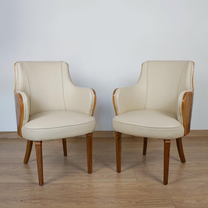Art Deco Armchairs by Maurice Adams, 1930s, Set of 2 for sale at Pamono