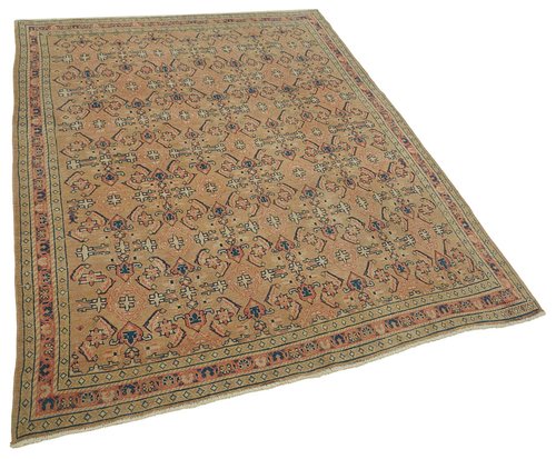 Large Vintage Beige Rug for sale at Pamono