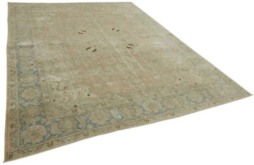 Large Vintage Beige Rug for sale at Pamono