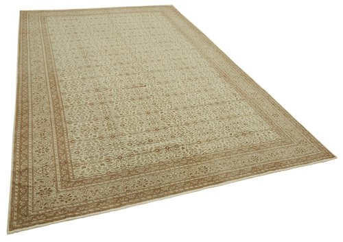 Large Vintage Beige Rug for sale at Pamono