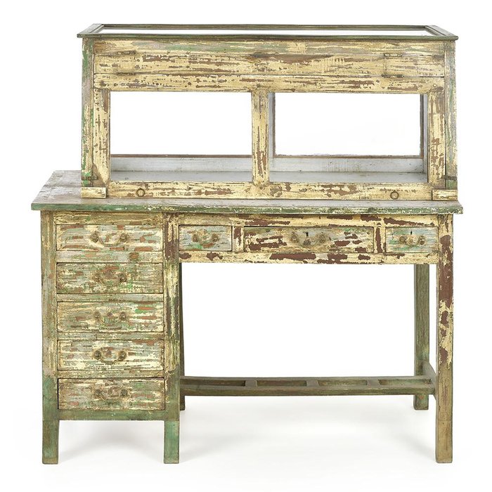 Wood Desk with Display for sale at Pamono