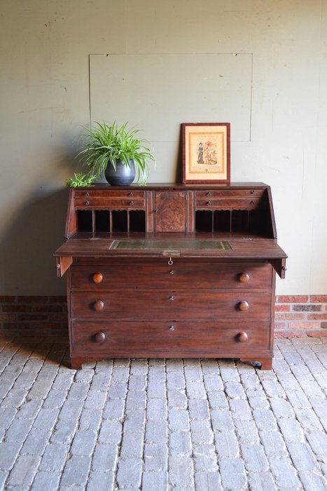 Antique Mahogany Wooden Secretary for sale at Pamono