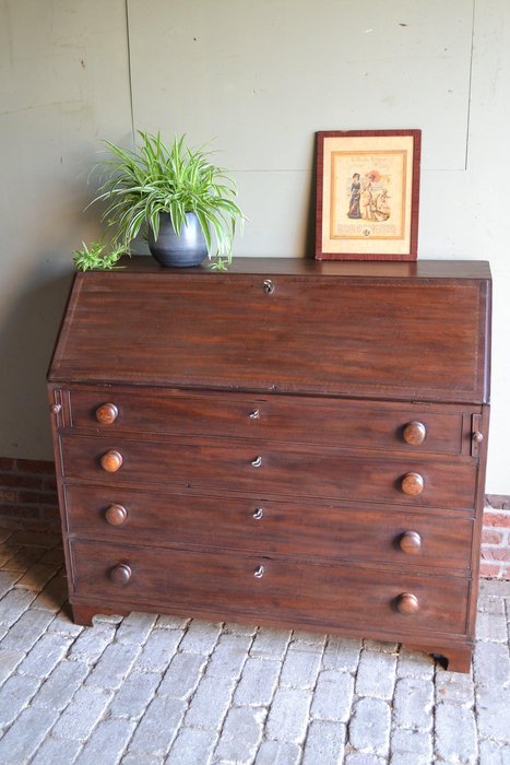 Antique Mahogany Wooden Secretary for sale at Pamono