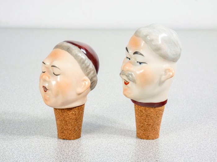 Porcelain Stoppers from Wagner & Apel, Set of 4 for sale at Pamono