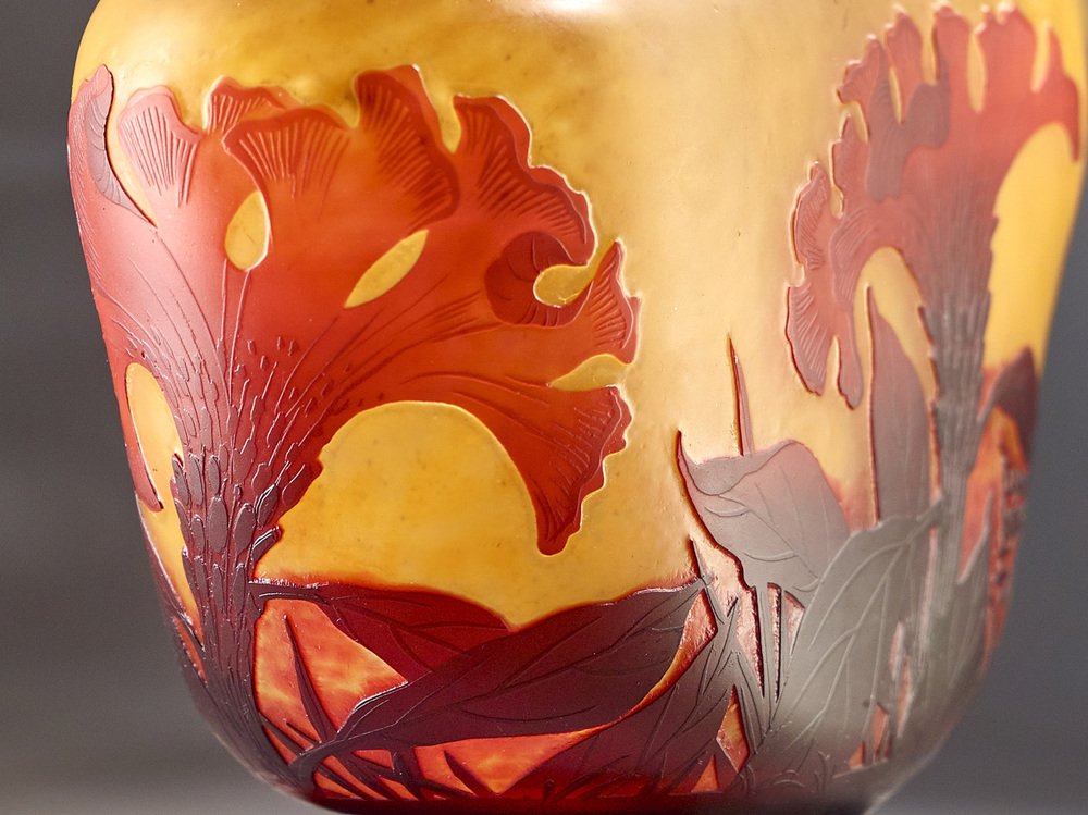 Art Nouveau Vase by Jean Daum, 1900s for sale at Pamono