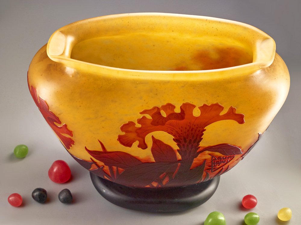 Art Nouveau Vase by Jean Daum, 1900s for sale at Pamono
