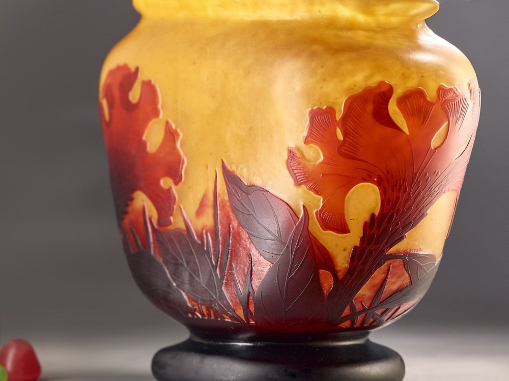 Art Nouveau Vase by Jean Daum, 1900s for sale at Pamono