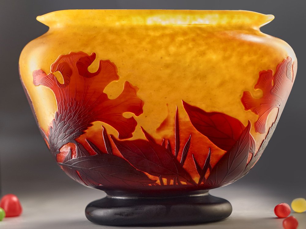 Art Nouveau Vase by Jean Daum, 1900s for sale at Pamono