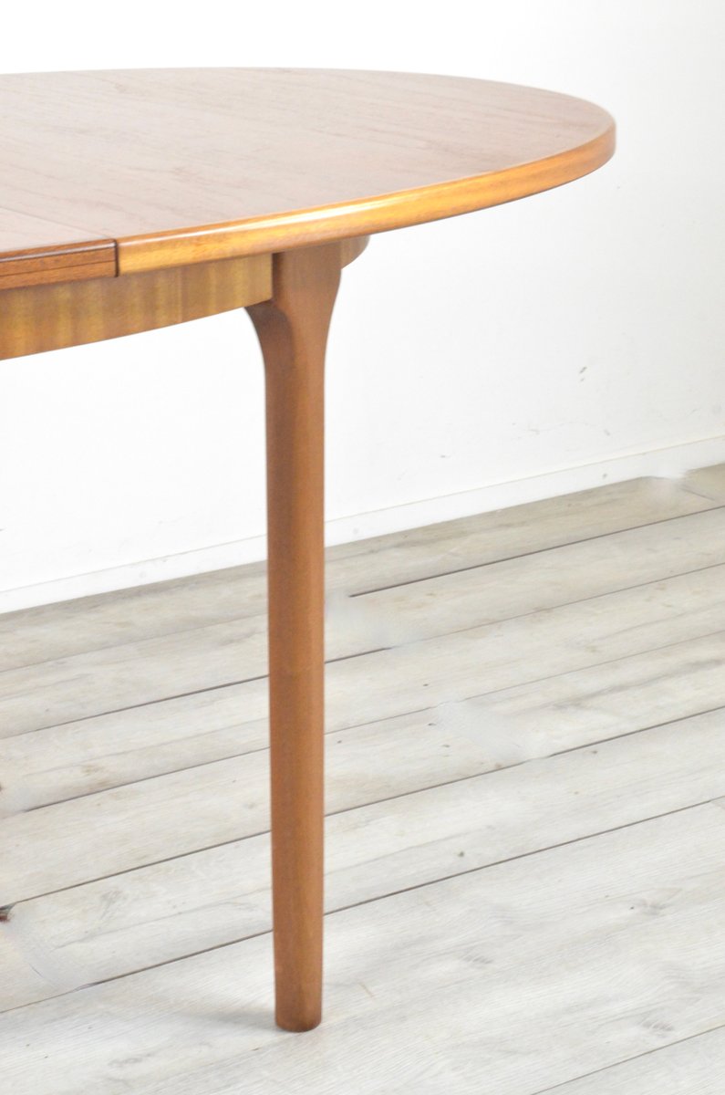 Mid-Century Modern Oblong Extendable Dining Table in Teak from McIntosh ...