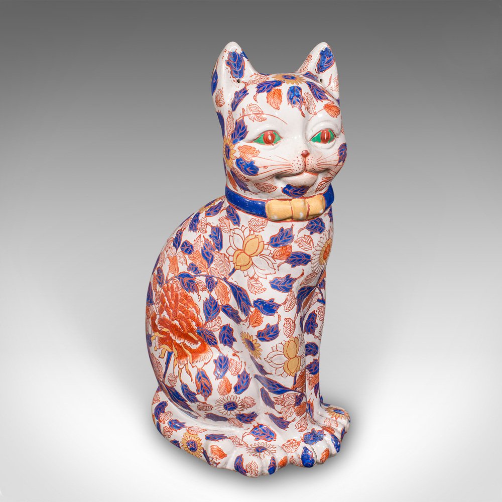 Japanese Ceramic Imari Cat Figures Bookends, 1910, Set of 2 for sale at ...