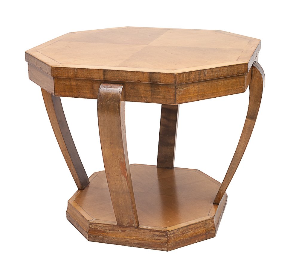 Art Deco Pedestal Tables, 1980s, Set of 2 for sale at Pamono