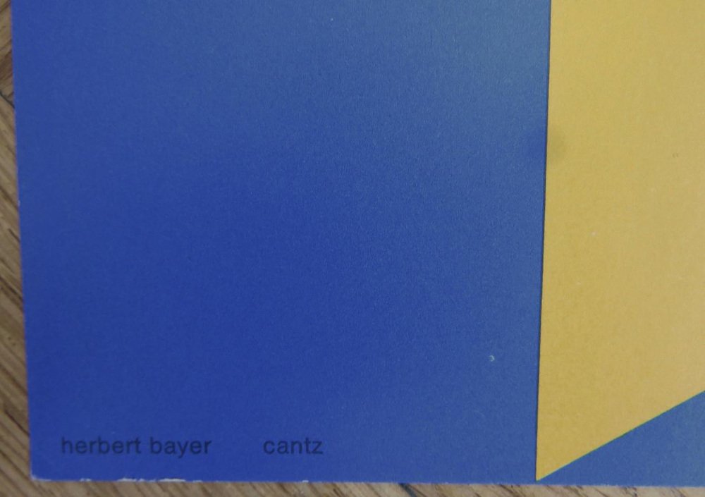 Herbert Bayer, 50 Years of Bauhaus, 1968, Poster for sale at Pamono