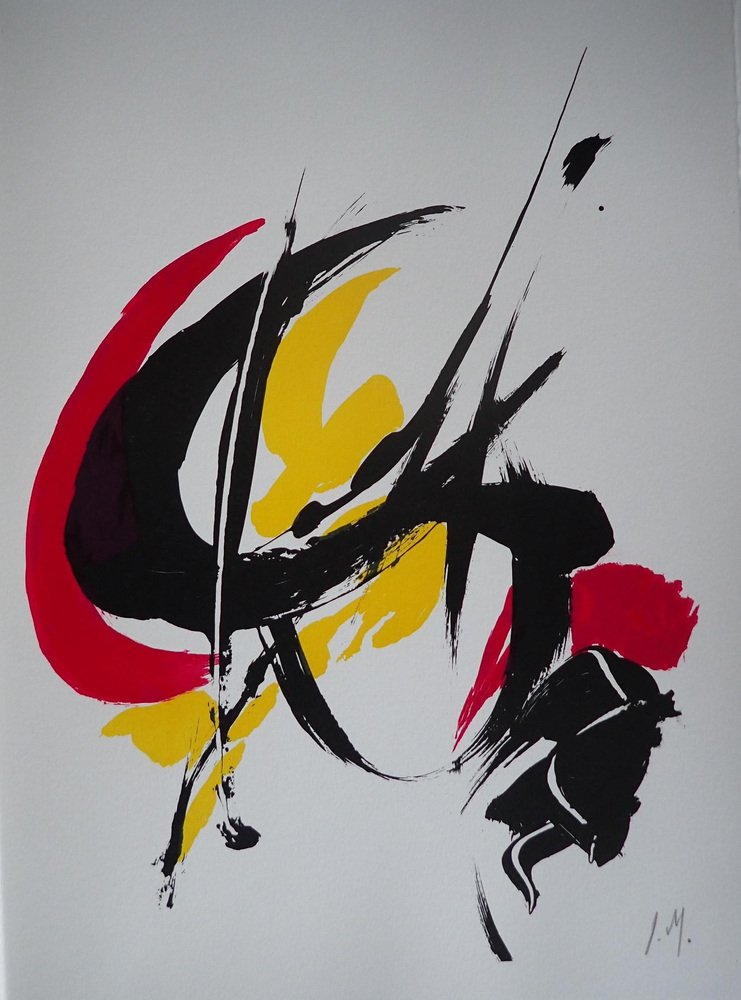Jean Miotte, The Constant Eye, The Fire, 2001, Original Color ...