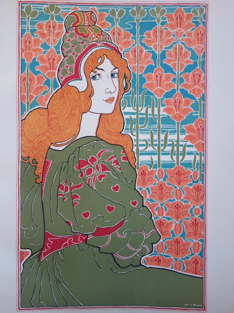 Louis John Rhead, Jane, Original Lithograph for sale at Pamono