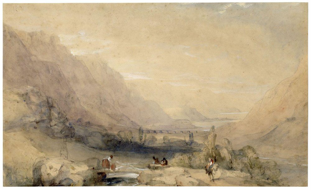 James Baker Pyne RBA, Vale of Llanberis, North Wales, 1840s ...