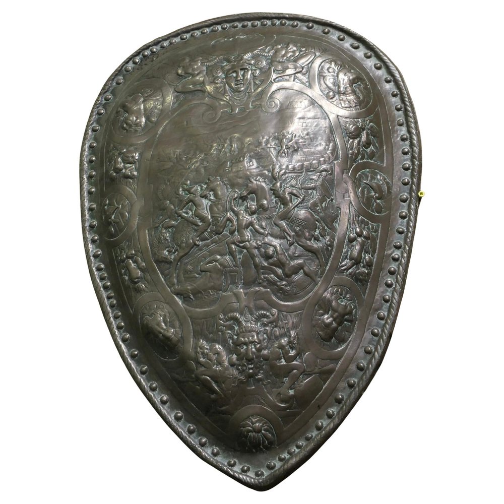 Brass Wall Hanging Shield for sale at Pamono