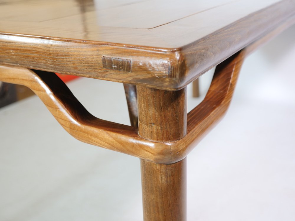 19th Century Qing Dynasty China Wood Dining Table for sale at Pamono