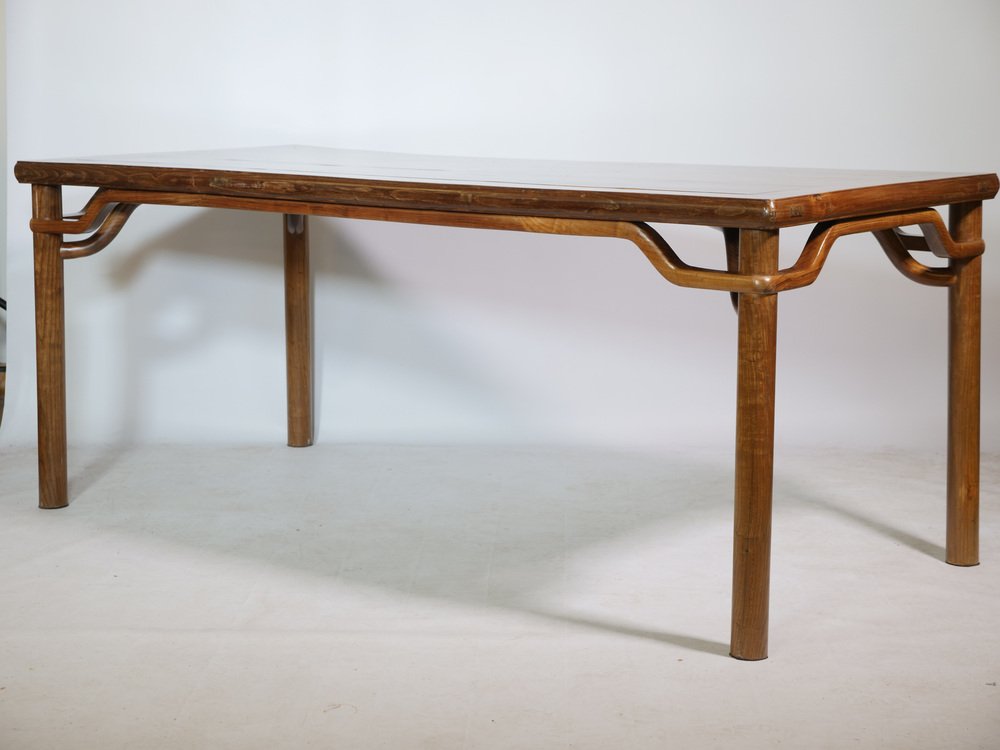 19th Century Qing Dynasty China Wood Dining Table for sale at Pamono