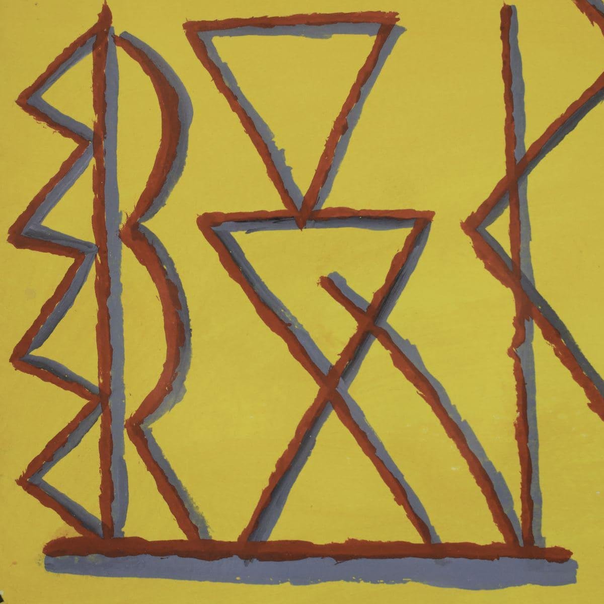 Riccardo Licata, Composition, Tempera on Paper for sale at Pamono