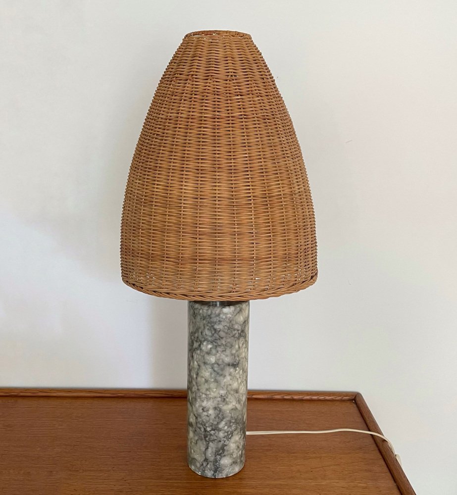 Vintage Italian Desk Lamp with Albast Base, 1970s for sale at Pamono
