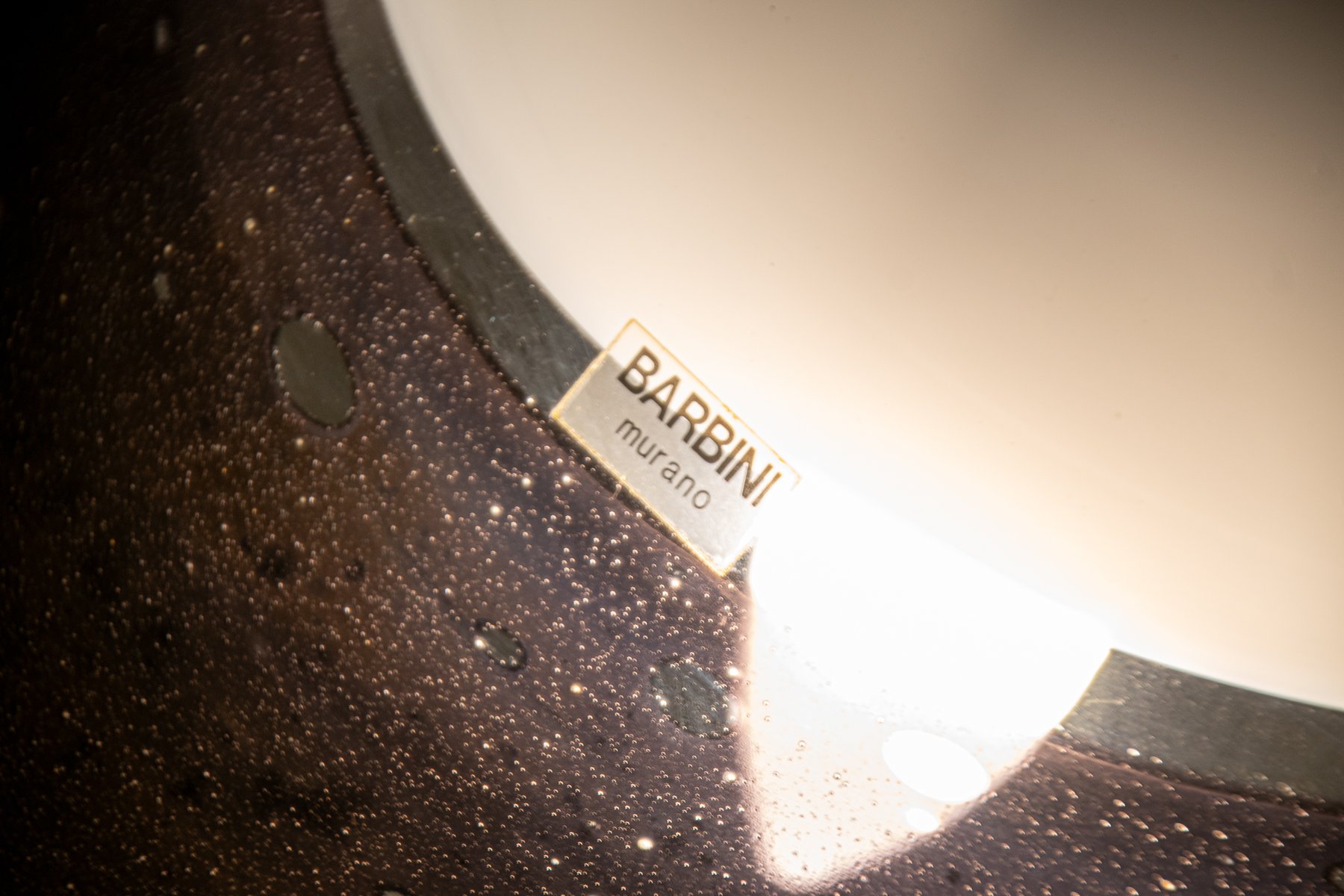 Murano Glass Table Lamp by Alfredo Barbini, 1980s for sale at Pamono