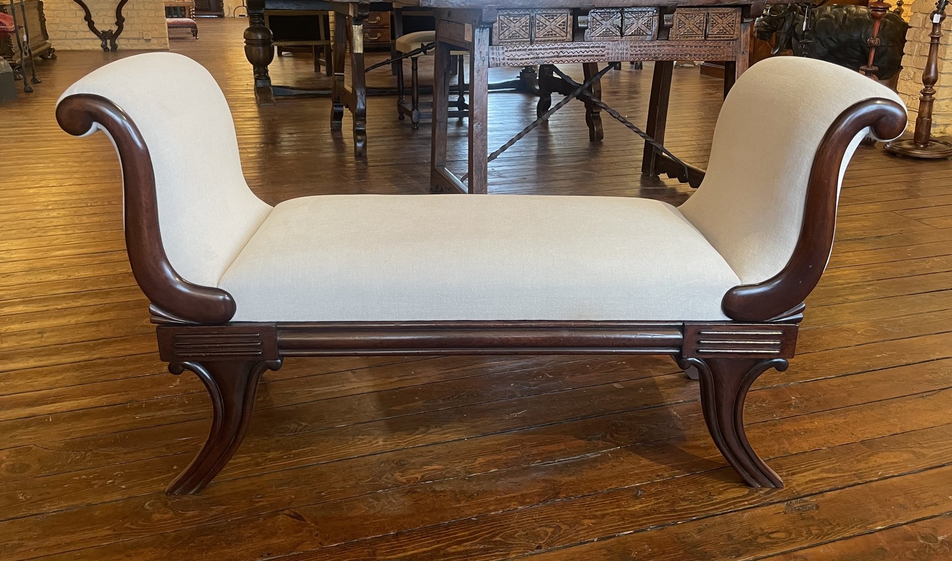 Regency Mahogany Bench, 1820 for sale at Pamono